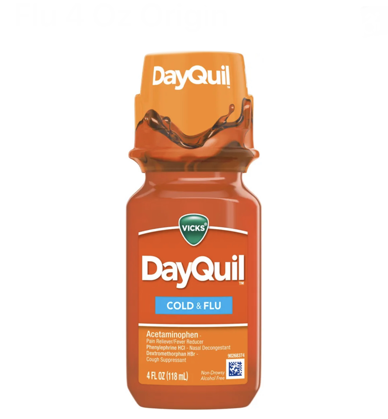 DAYQUIL COLD & FLU 4 OZ ORIGINAL 4/PC – AK USA Wholesaler