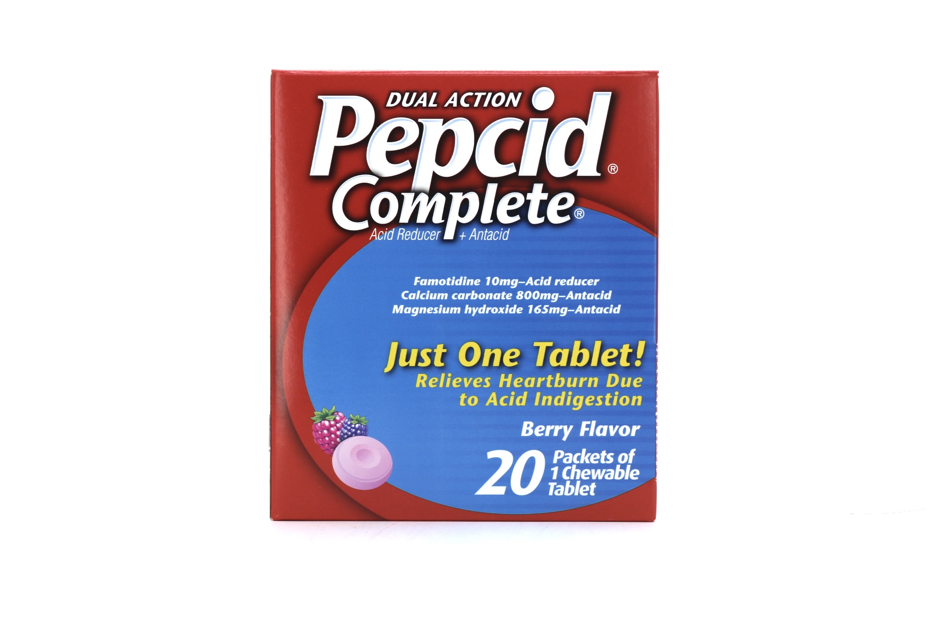 PEPCID COMPLETE 25 PACKETS OF 1 CHEWABLE TABLET – AK USA Wholesaler