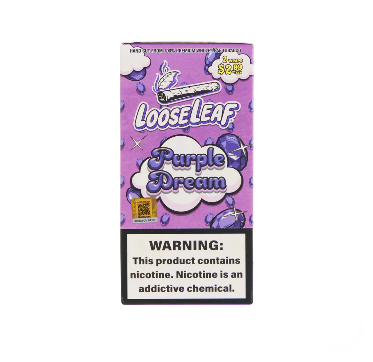 LOOSELEAF PURPLE DREAM 2-PACK WRAPS 20/PK – AK USA Wholesaler